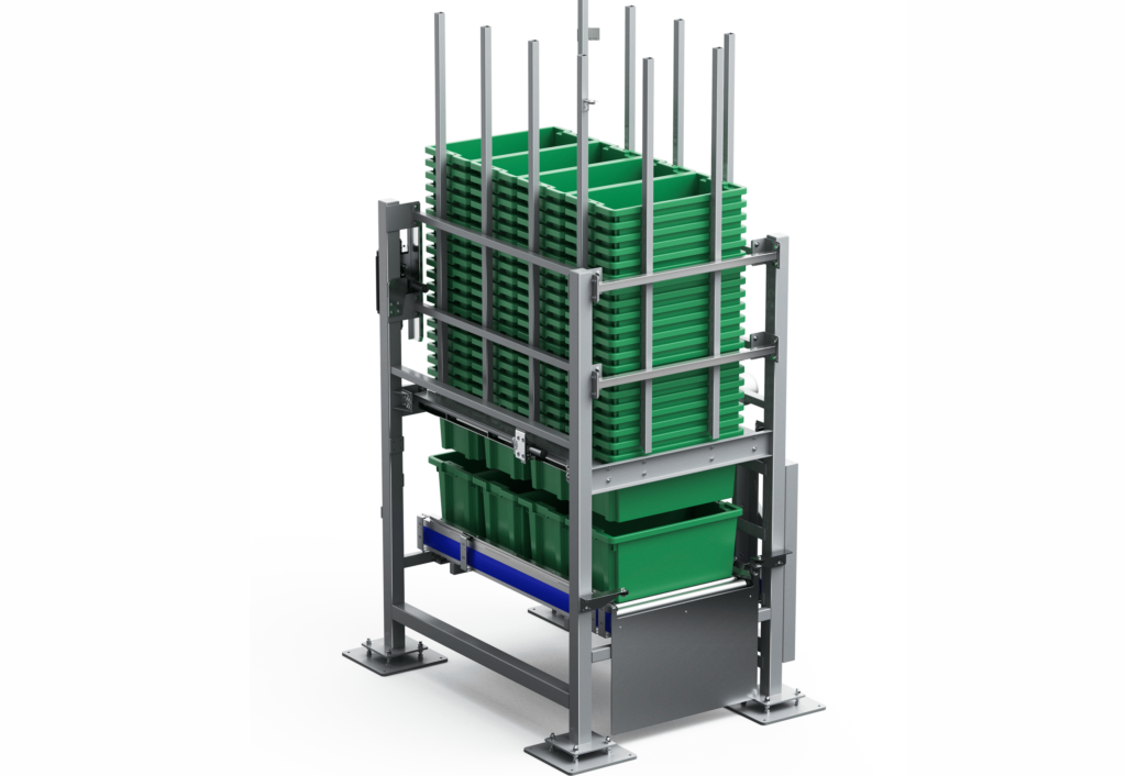 Introducing the High-Speed Box Stacker and Destacker - Easy conveyors